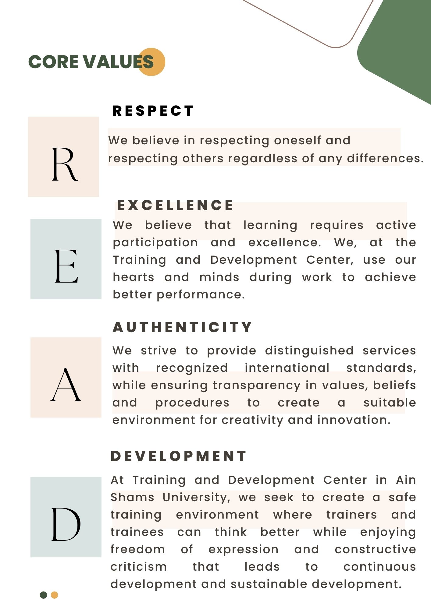 Training & Development Center